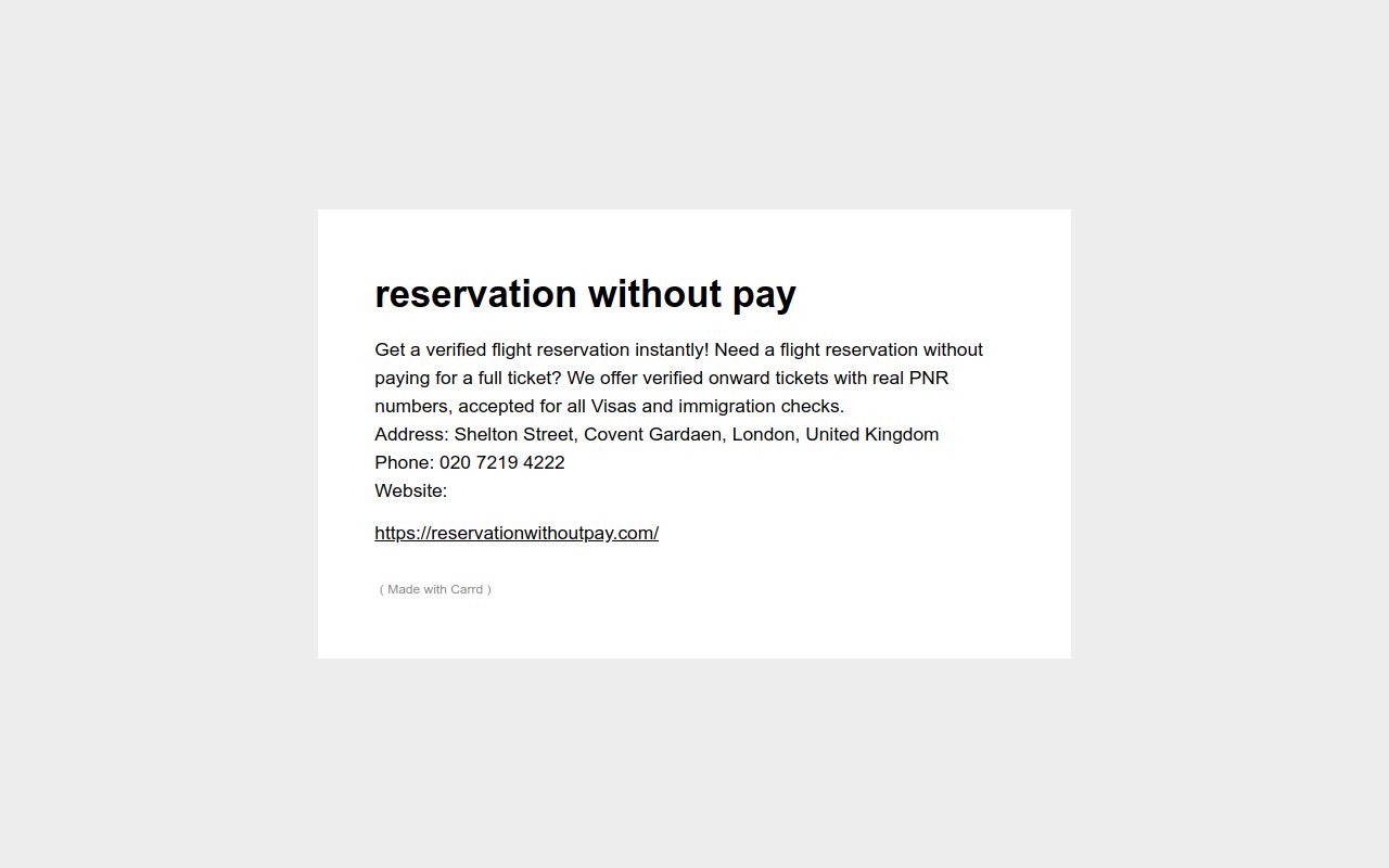 reservationwithoutpay